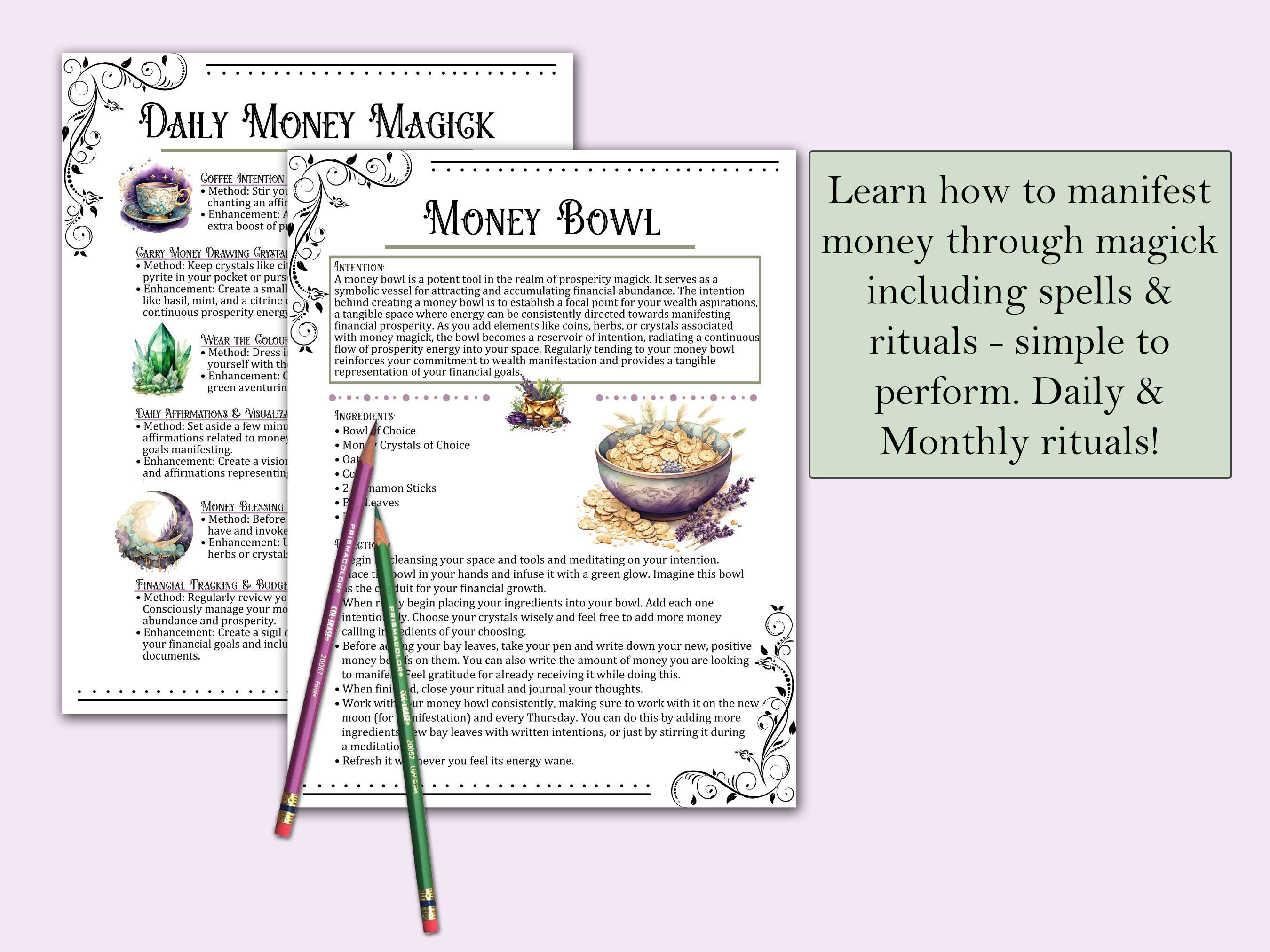 Money Magick Guide Spells, Planners, Correspondences, Tarot, and More ...