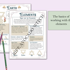 Elemental Magick Guide & Worksheet | Printable Pages - Etsy
