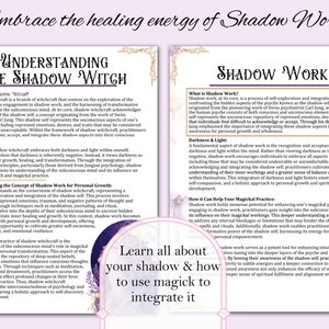 Shadow Witch Bundle | Guide to Shadow Work in Witchcraft, Spells ...