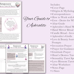 Aphrodite Book of Shadows Bundle | Rituals, Tarot Spreads, Correspondences, and More ...