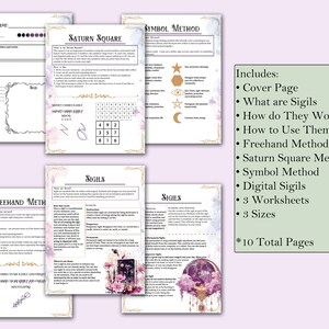 Sigil Magick Guide & Worksheets | How to Create and Use Sigil in Your ...