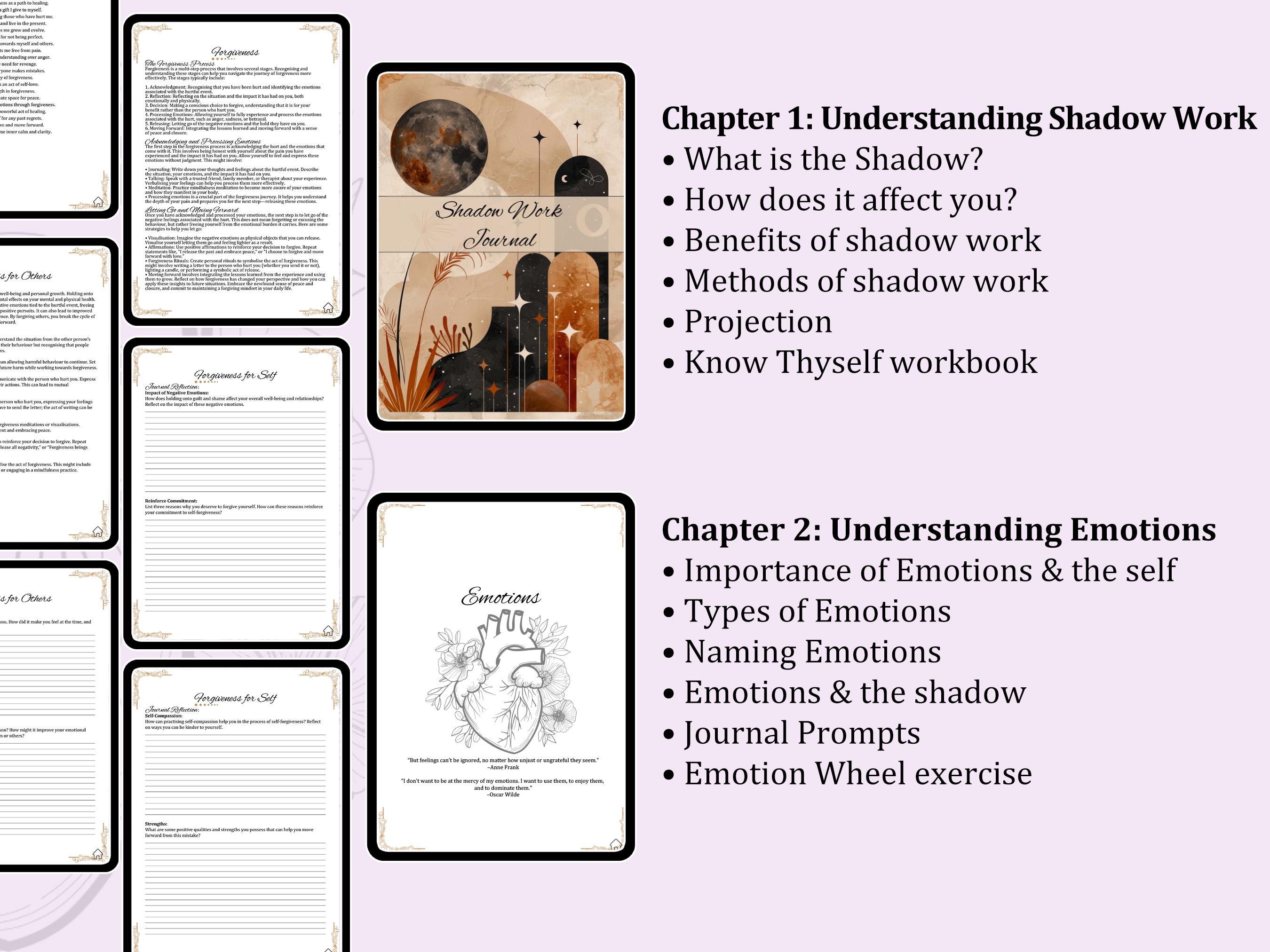Shadow Work Journal & Guide | Complete Guided Shadow Work Workbook With ...