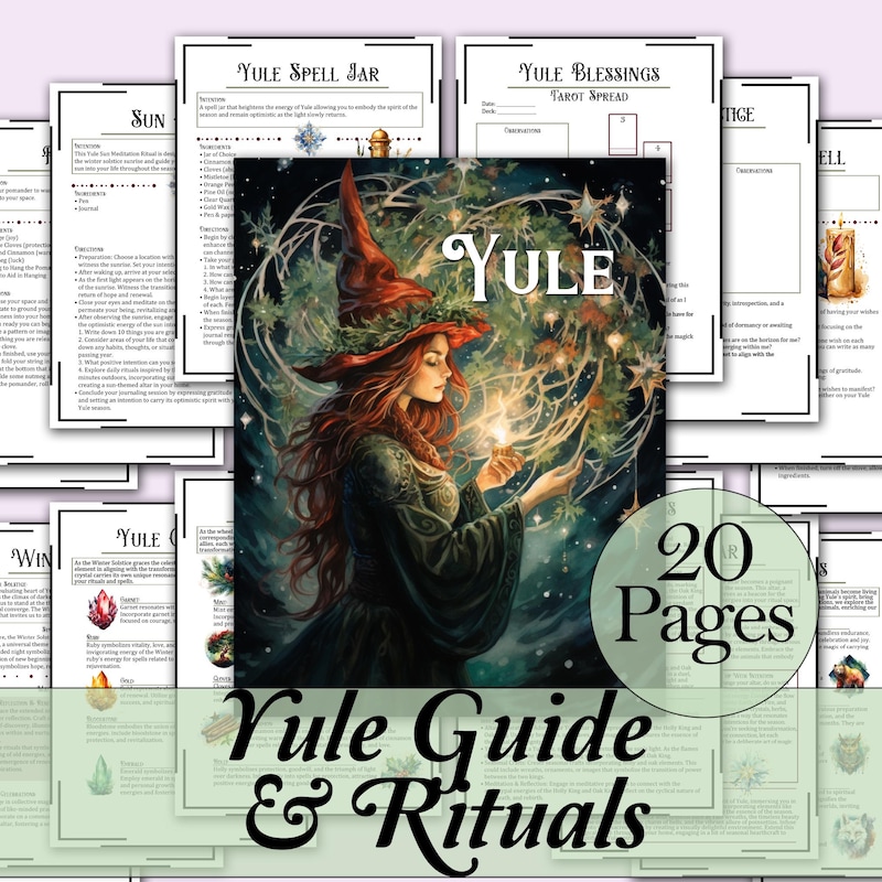 Ritual Yule Candles - Etsy