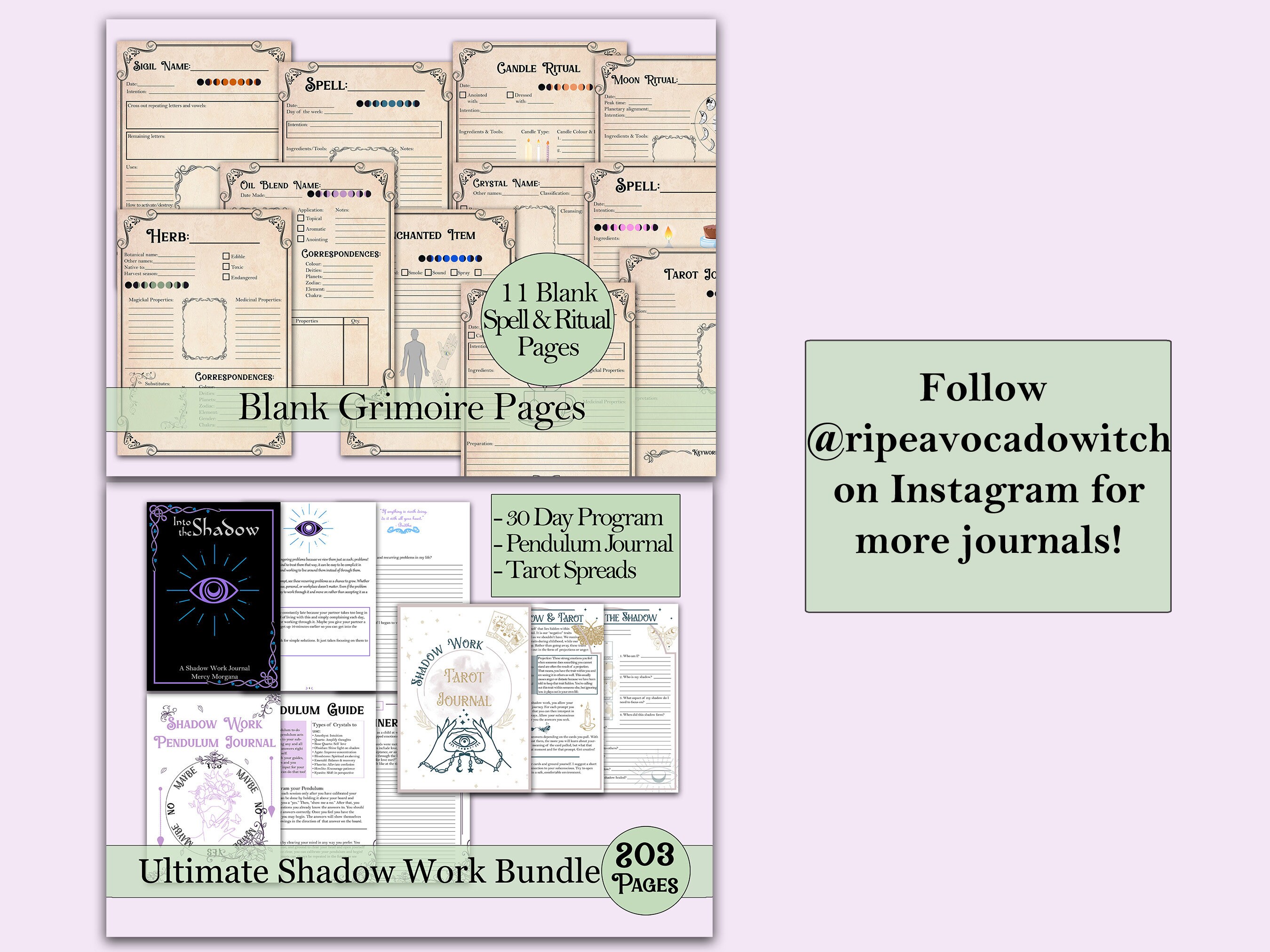 Ultimate Sabbat Book of Shadows Bundle | All 8 Sabbats | Spells ...