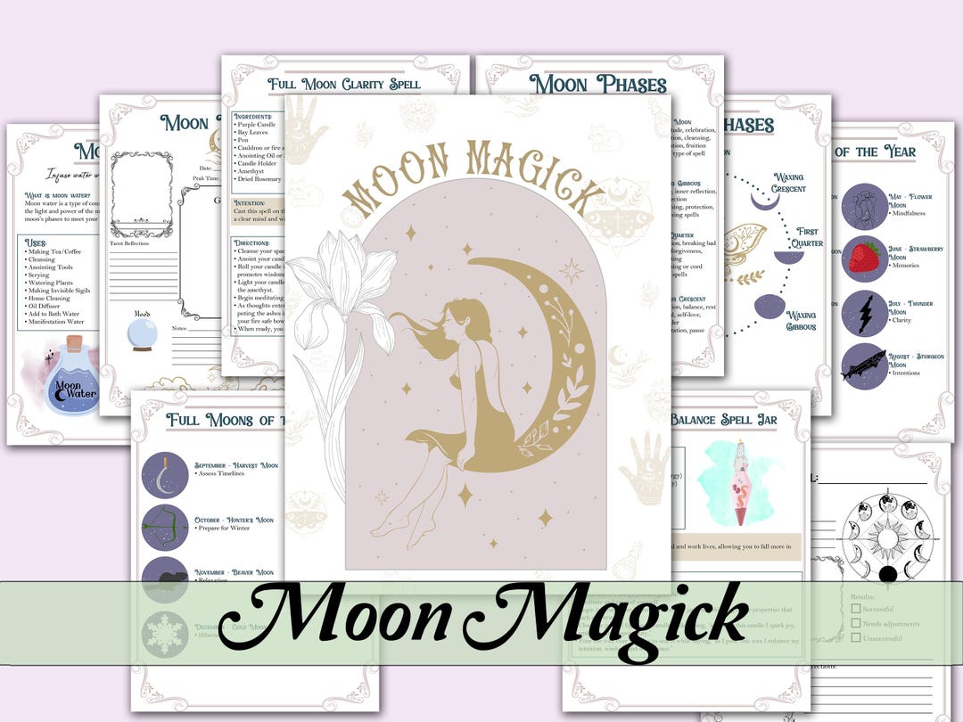 Moon Magick Guide Bundle | Moon Phases, Spells, Rituals, and More ...
