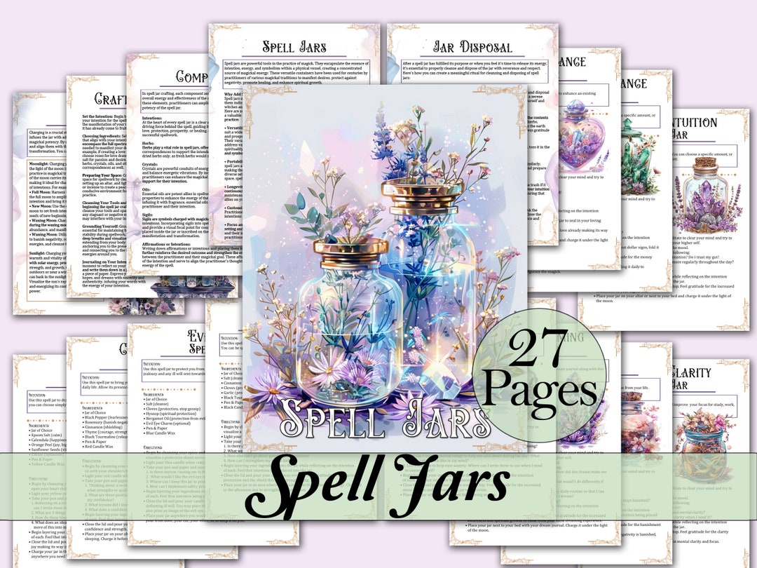 Spell Jar Guide | 20 Spell Jar Recipes & Guide for Building, Charging ...