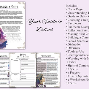 Deity Work Guide + Worksheets | How to Build and Maintain Connections ...