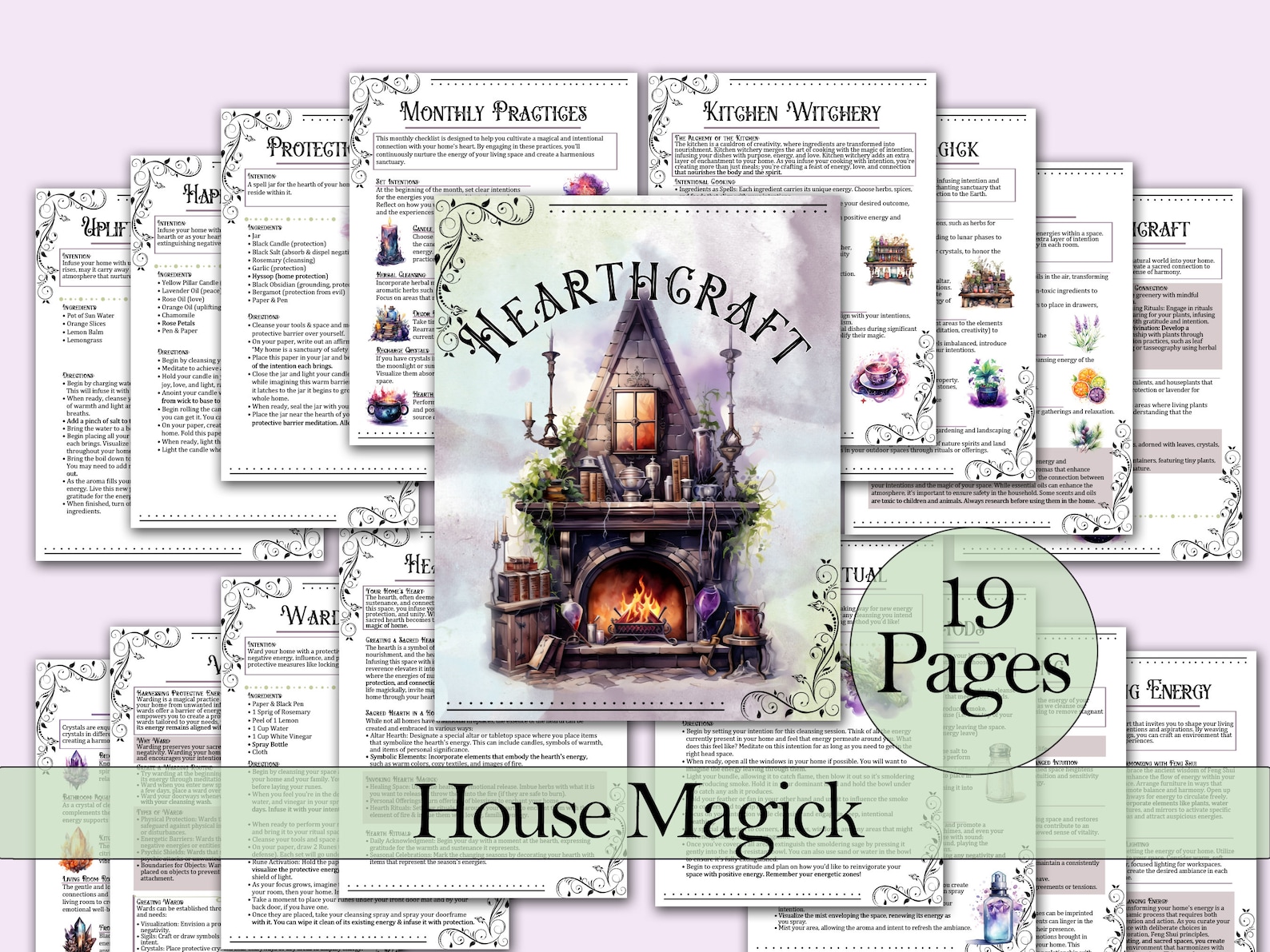 House Magick Book of Shadows Bundle Cleansing Warding - Etsy