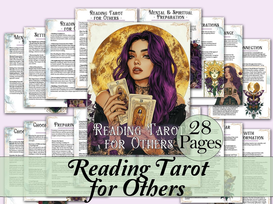 How to Read Tarot for Others | Guide + Worksheet, Ethics, Intentions ...