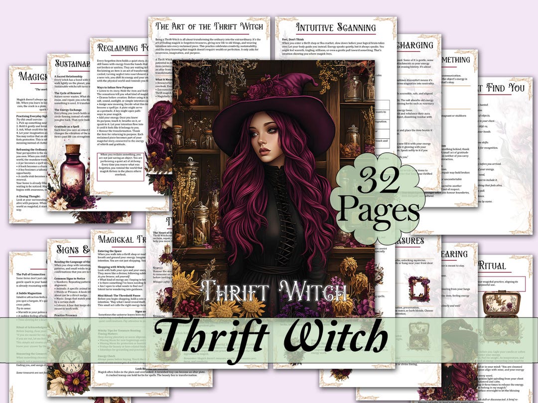 Thrift Witch Bundle | Guide for Sustainable Magick, Spells ...