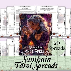 Samhain Tarot Spread Journal Guide 20 Tarot Spreads to Embrace the ...