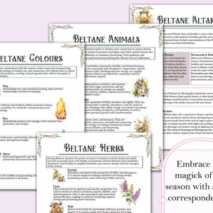 Beltane Sabbat Guide & Ritual Bundle | Correspondences, Spells, Tarot ...