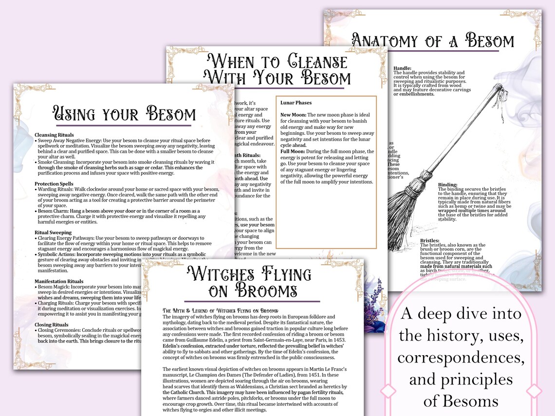Besom Guide | How to Work With Witch Brooms for Spells and Rituals ...