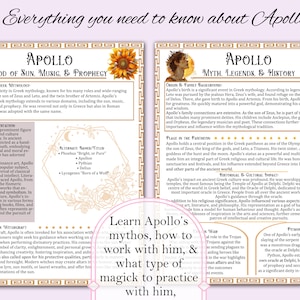 Apollo Book of Shadows Bundle | Rituals, Tarot Spreads, History, Spells ...