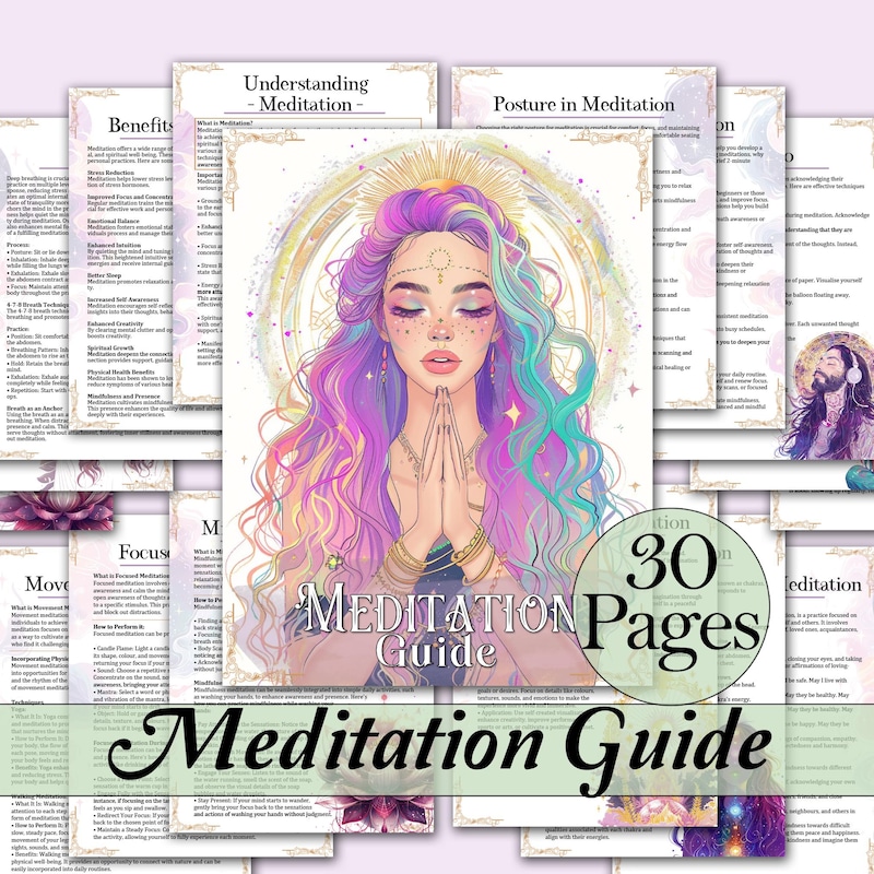 Meditation Guide Journal - Etsy UK