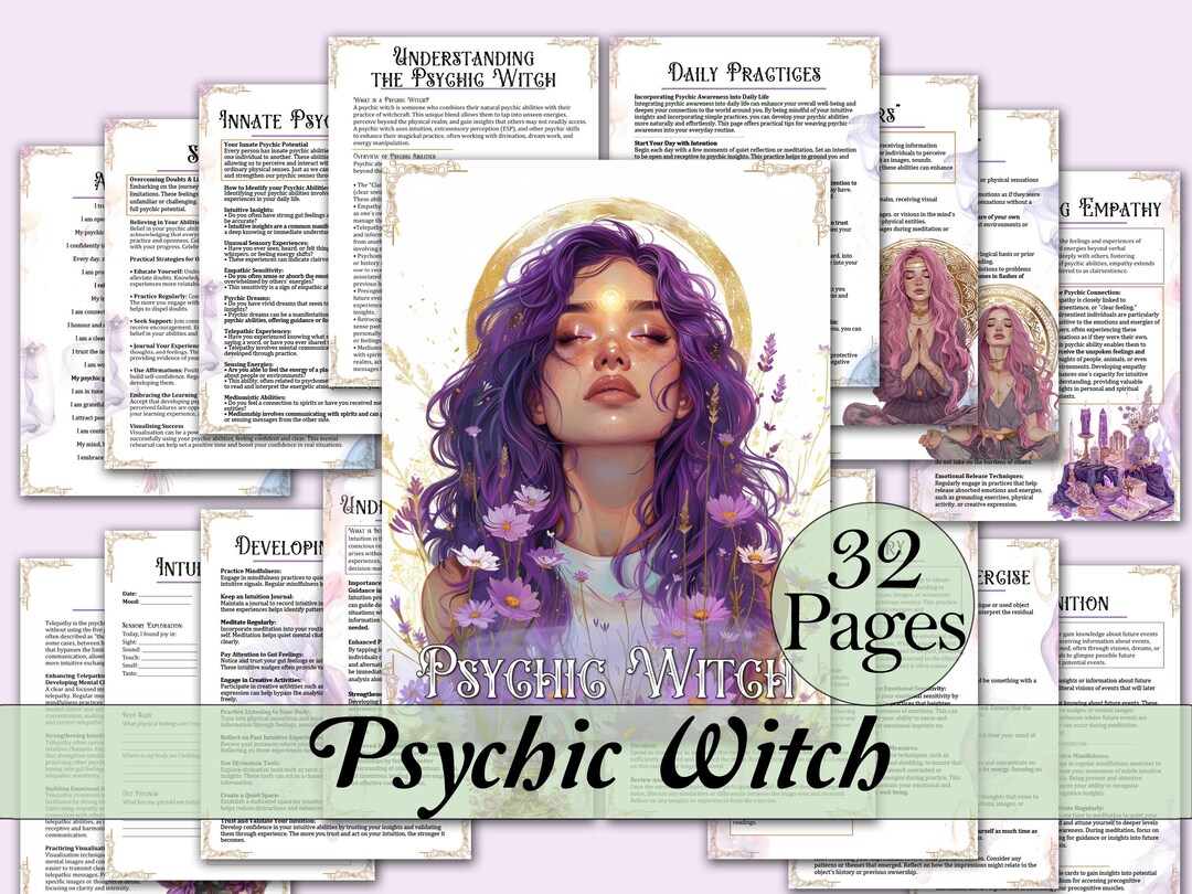 Psychic Witch Bundle | Guide to Psychic Witchcraft, Energy Work ...