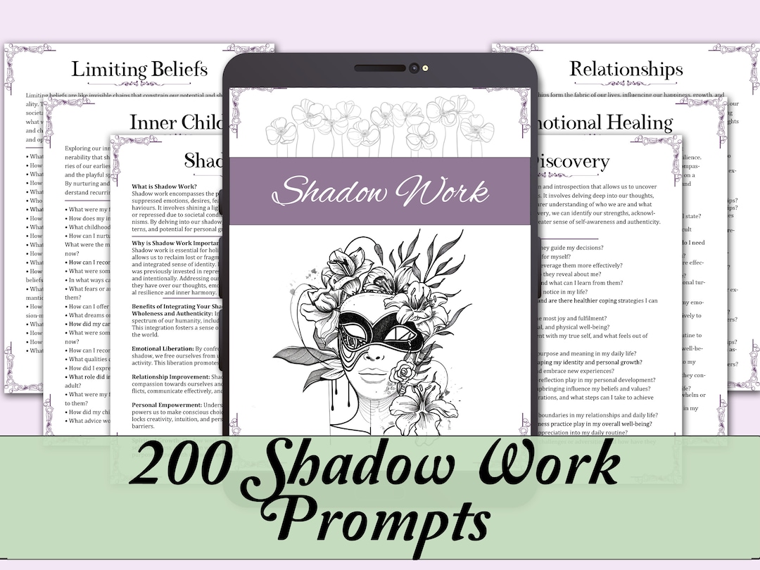 200 Shadow Work Prompts | Shadow Work Basics & Prompts for 10 ...