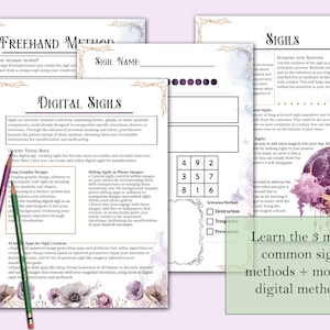 Sigil Magick Guide & Worksheets | How to Create and Use Sigil in Your ...