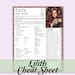 Lilith Cheat Sheet | the First Woman, Dark Goddess - Printable Pages - Etsy