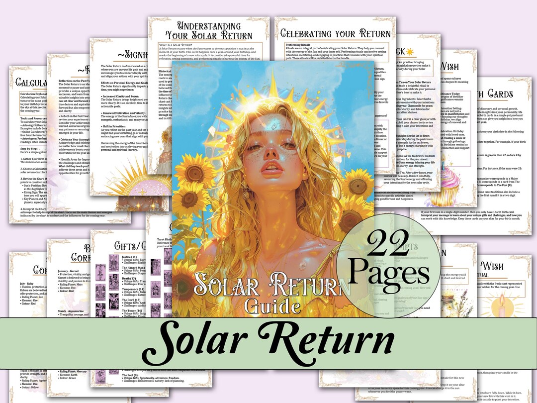 Birthday Magick | Solar Return Guide, Birthday Wish Spell, Sun Magick ...