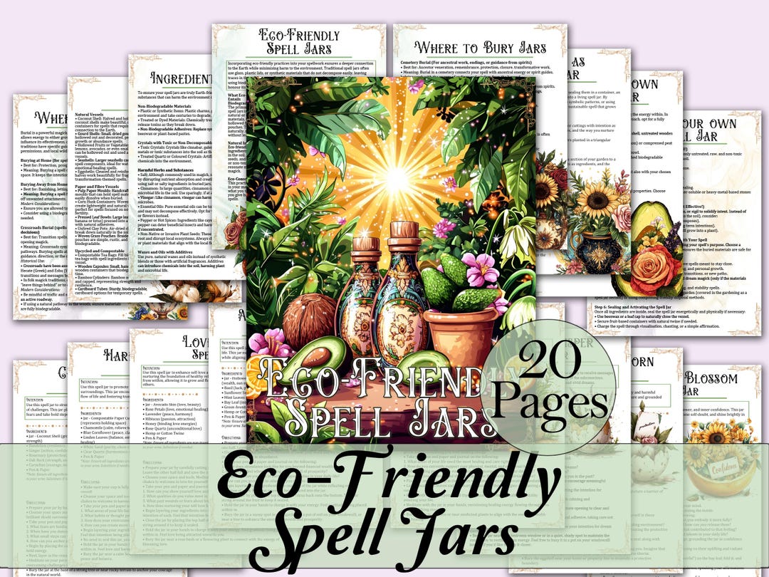 Eco Friendly Spell Jars | 10 Spell Jar Recipes & Guide for Building ...