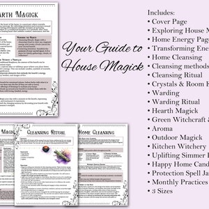 House Magick Book of Shadows Bundle | Cleansing, Warding, Rituals, and ...