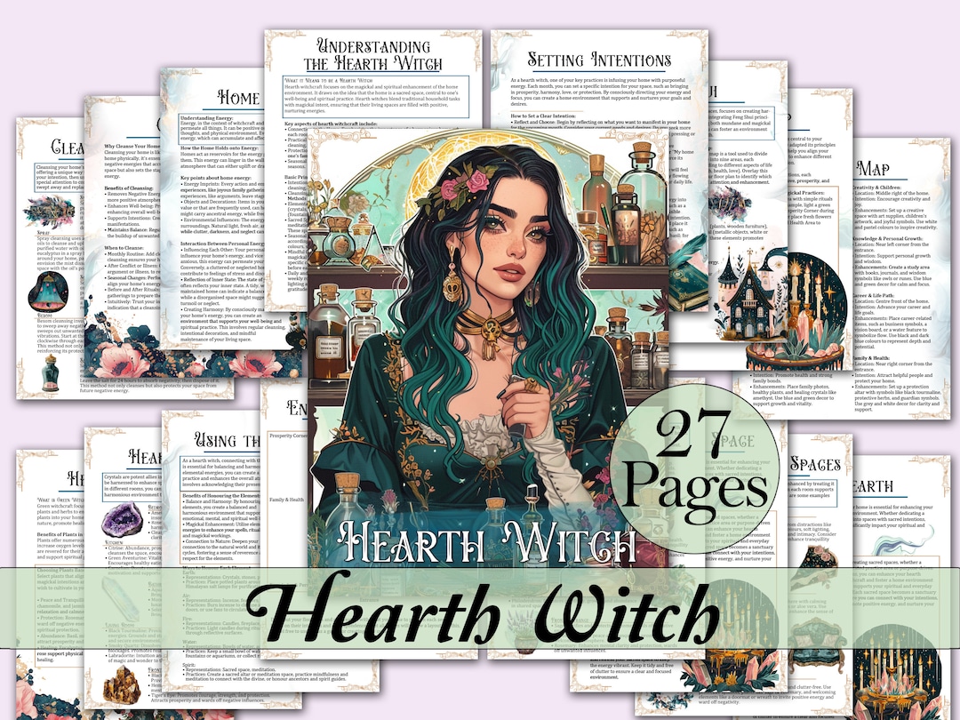 Hearth Witch Bundle | Guide to Household Witchcraft, Spells, Rituals ...
