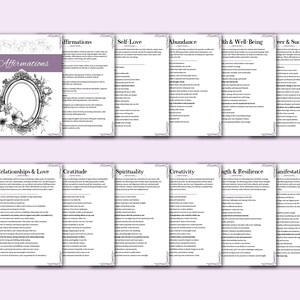 200 Affirmations Bundle | Basics + Digital Affirmations for ...