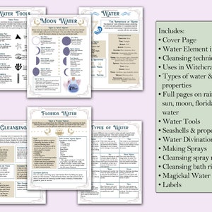 Water Magick Guide | Moon Water, Correspondences, Cleansing, Divination ...