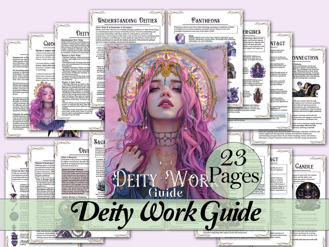 Deity Work Guide + Worksheets | How to Build and Maintain Connections ...