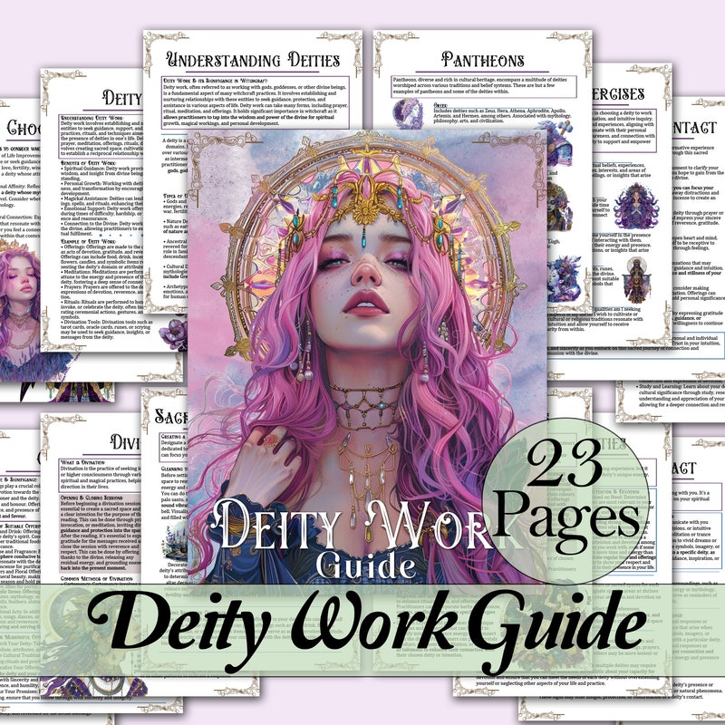 Printable Deity Pages - Etsy