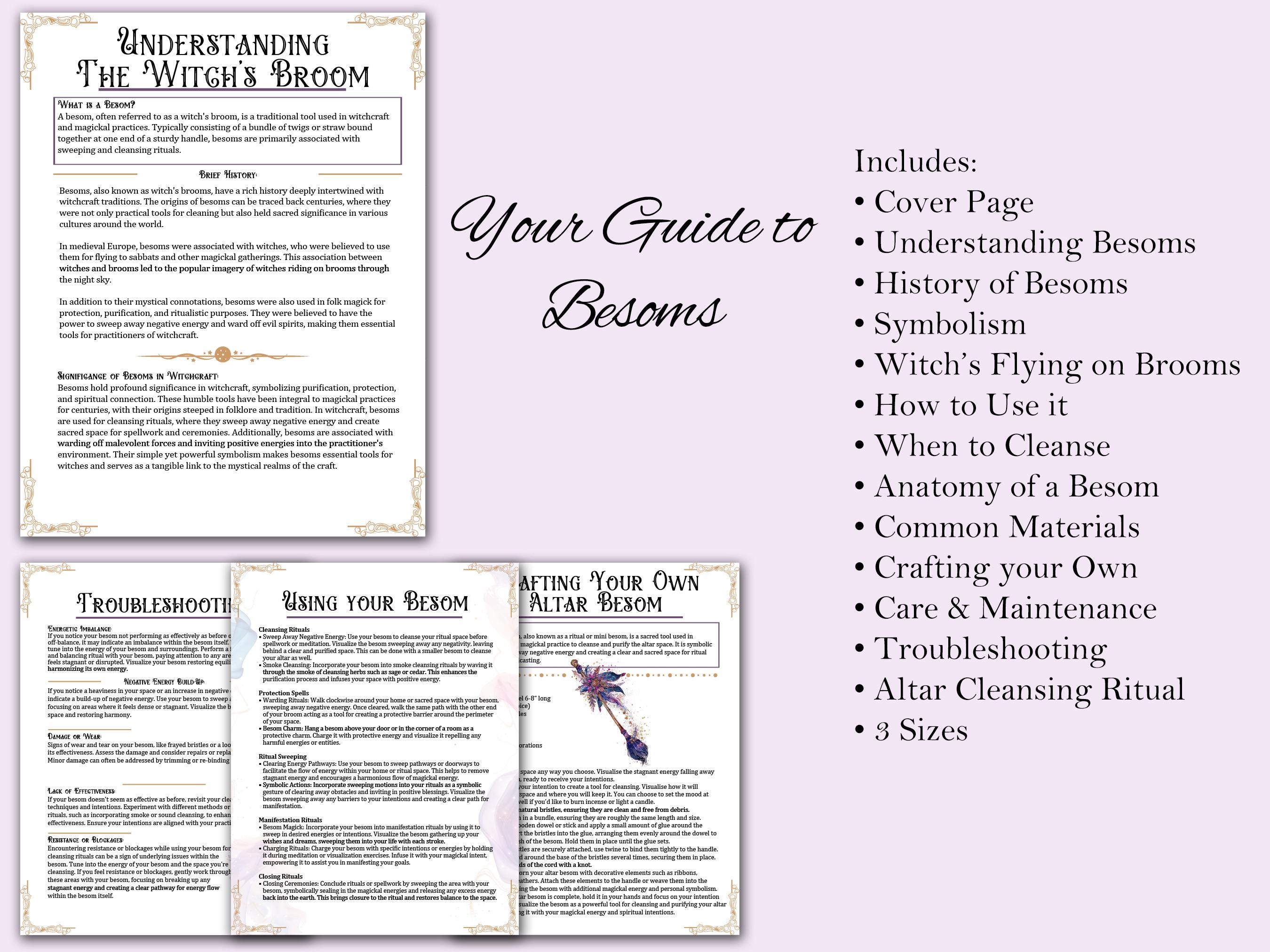 Besom Guide | How to Work With Witch Brooms for Spells and Rituals ...