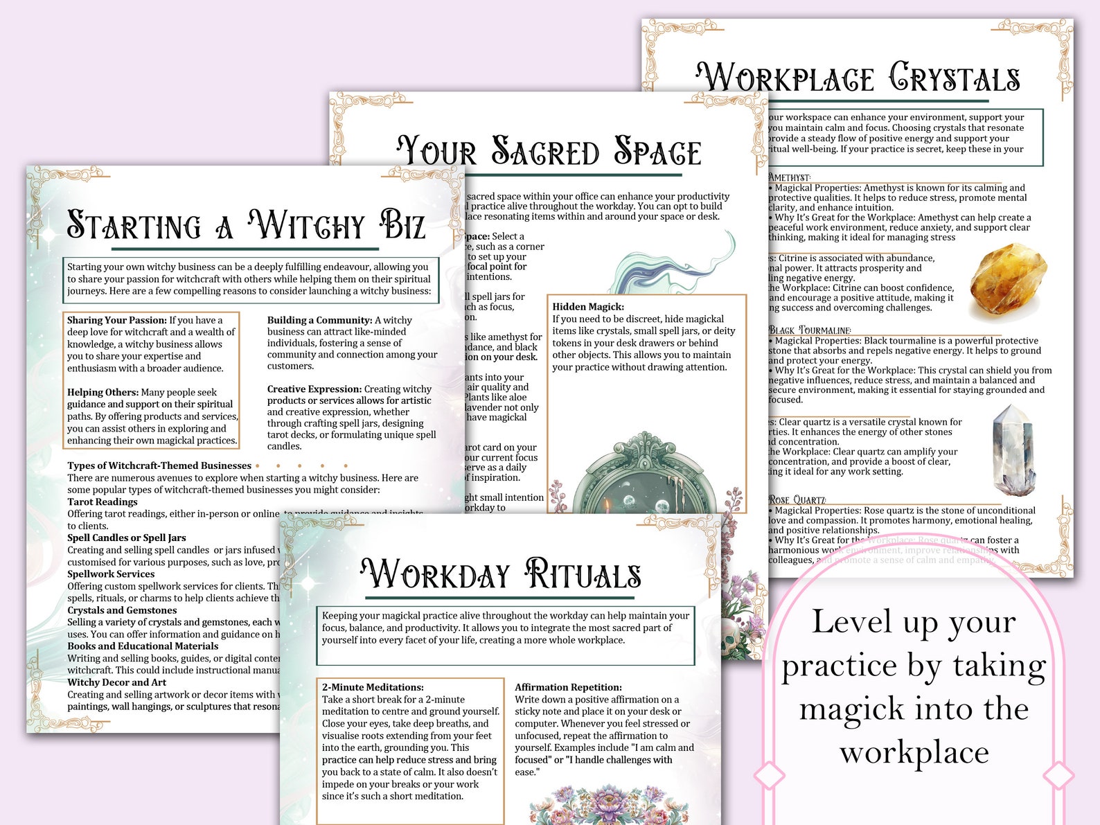 Work Witch Bundle | Guide to Magick in the Workplace, Spells, Rituals ...