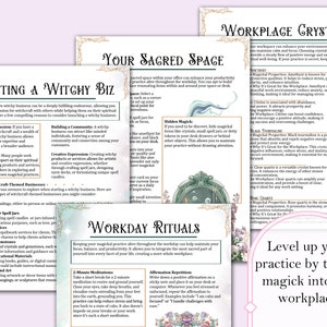 Work Witch Bundle | Guide to Magick in the Workplace, Spells, Rituals ...