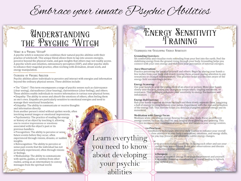 Psychic Witch Bundle | Guide to Psychic Witchcraft, Energy Work ...