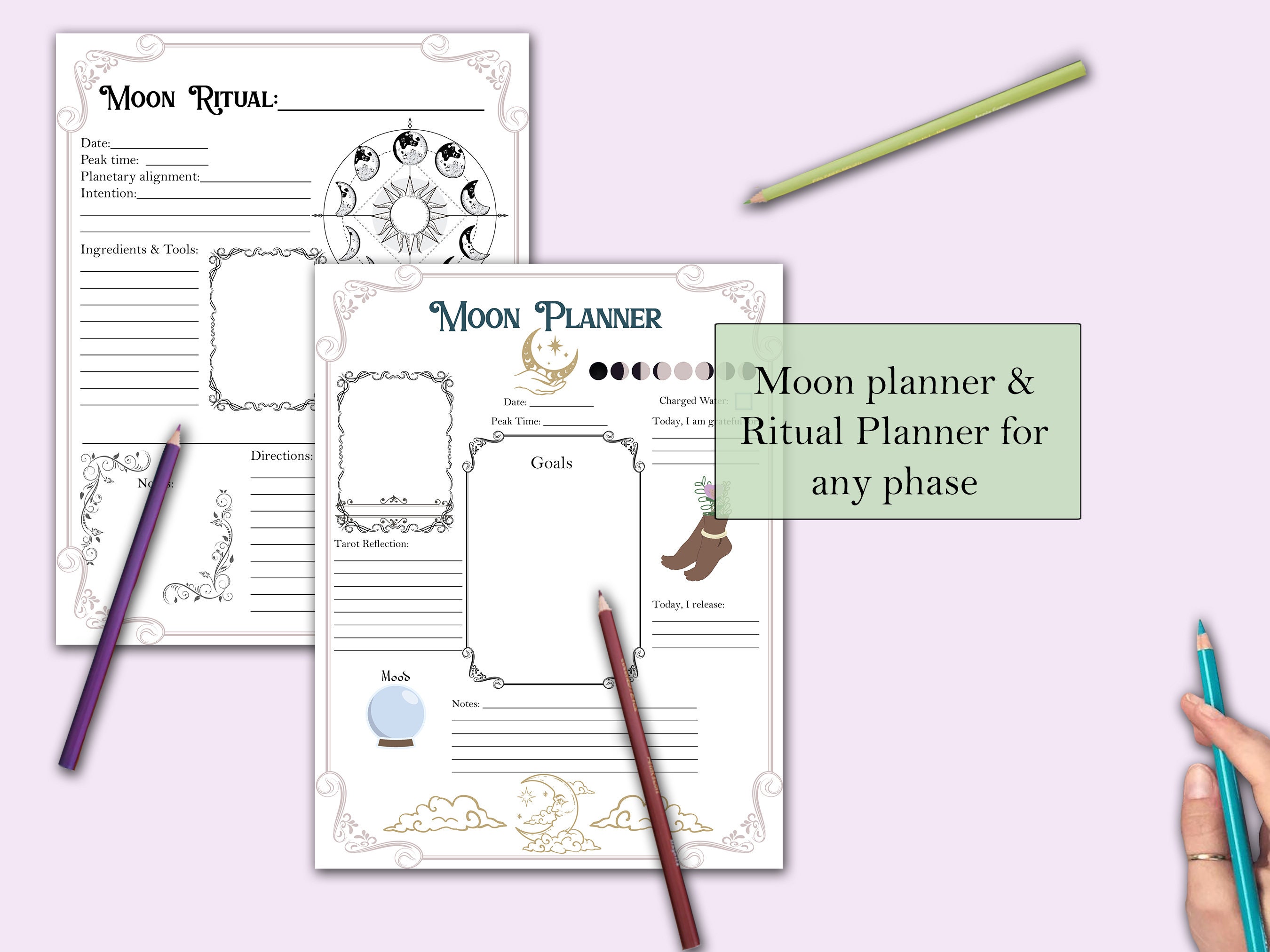 Moon Magick Guide Bundle Moon Phases Spells Rituals and - Etsy