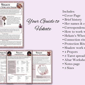 Hekate Book of Shadows Bundle | Spells, Rituals, Shadow Work, Tarot ...