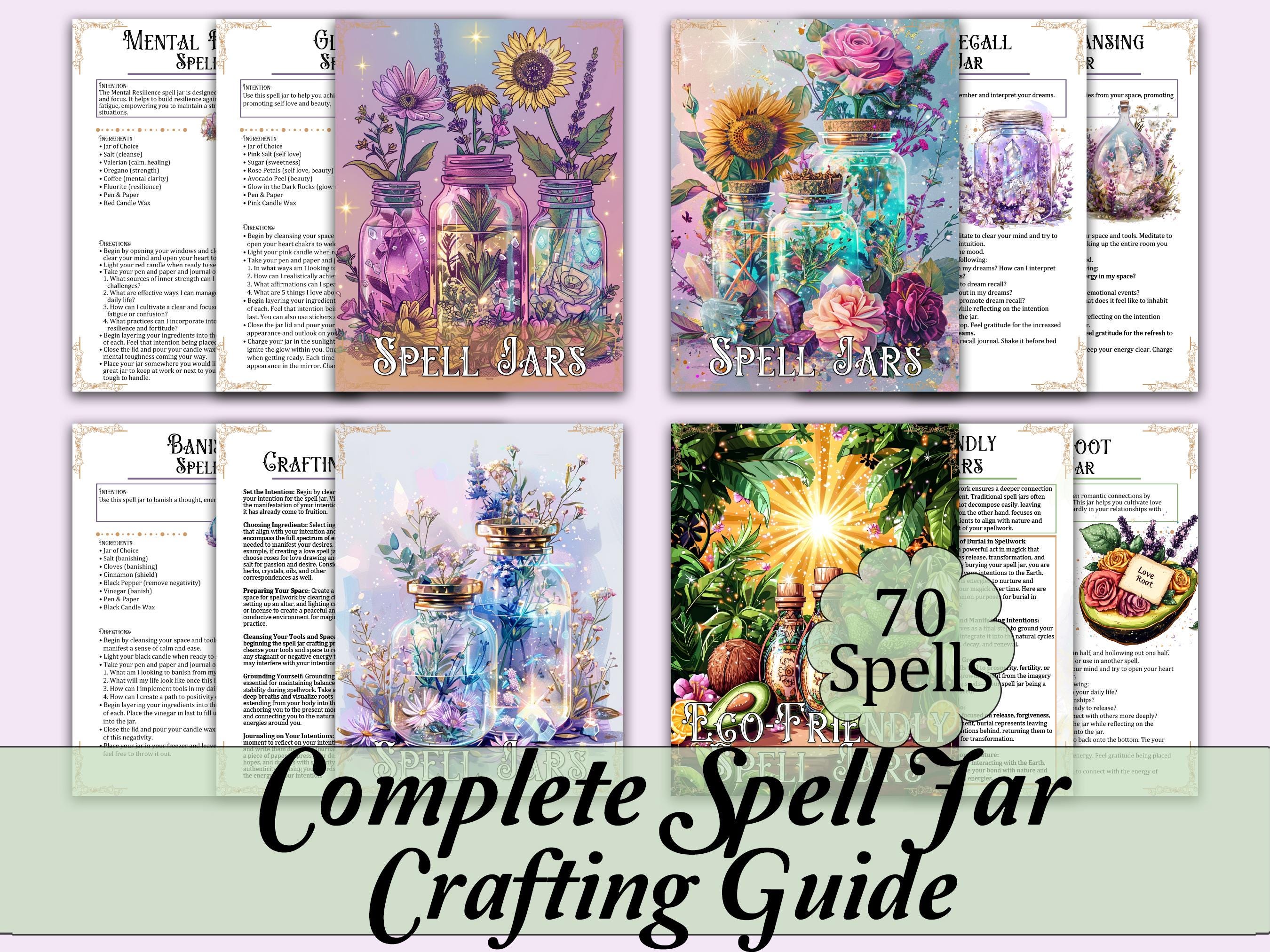 Ultimate Spell Jar Recipe Bundle | 70 Spell Jar Recipes + Guide for ...
