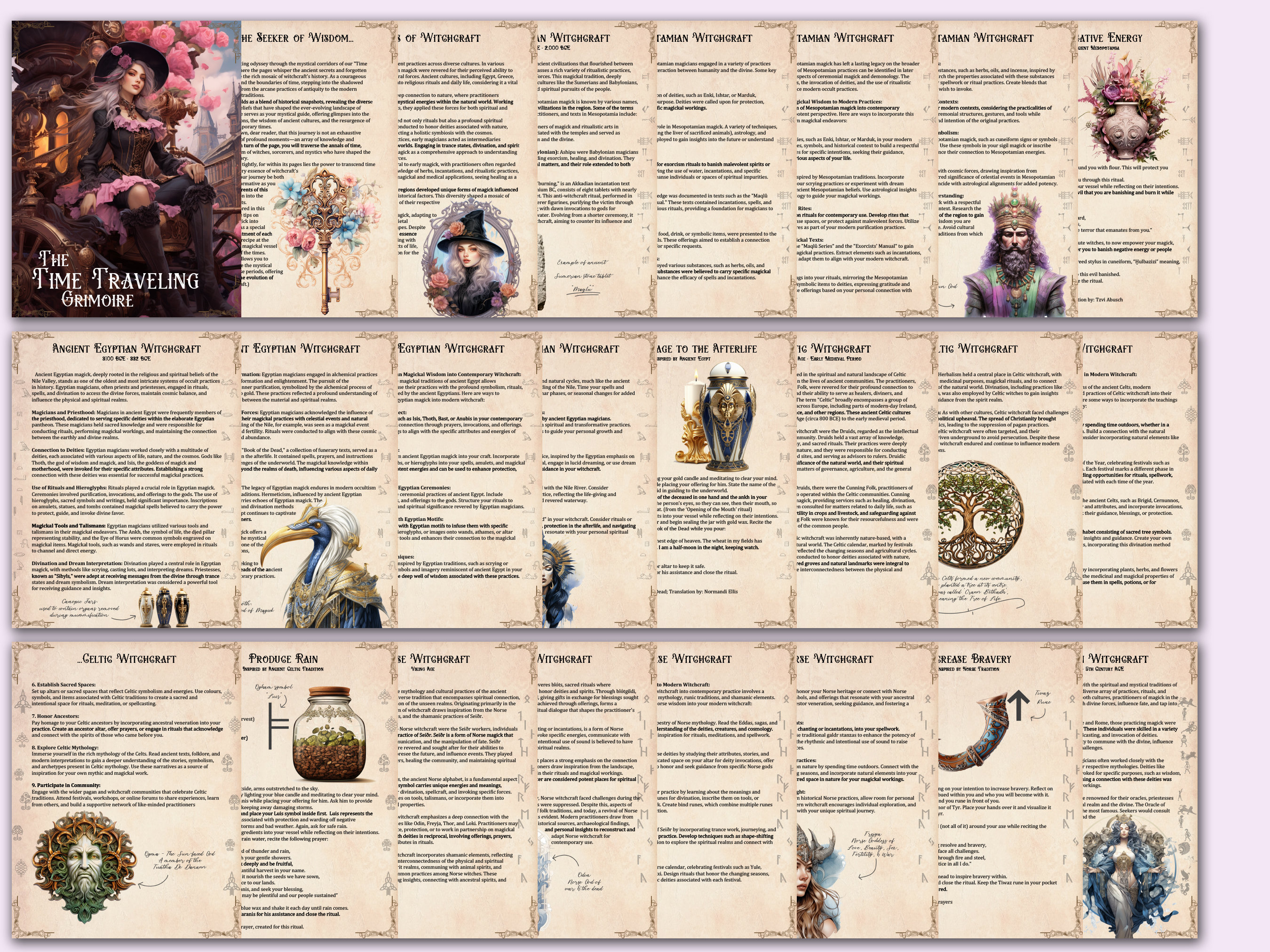 Time Traveling Grimoire History of Witchcraft and Magick Book of ...