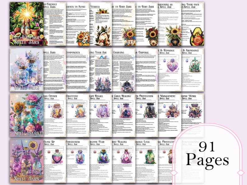 Ultimate Spell Jar Recipe Bundle | 70 Spell Jar Recipes + Guide for ...
