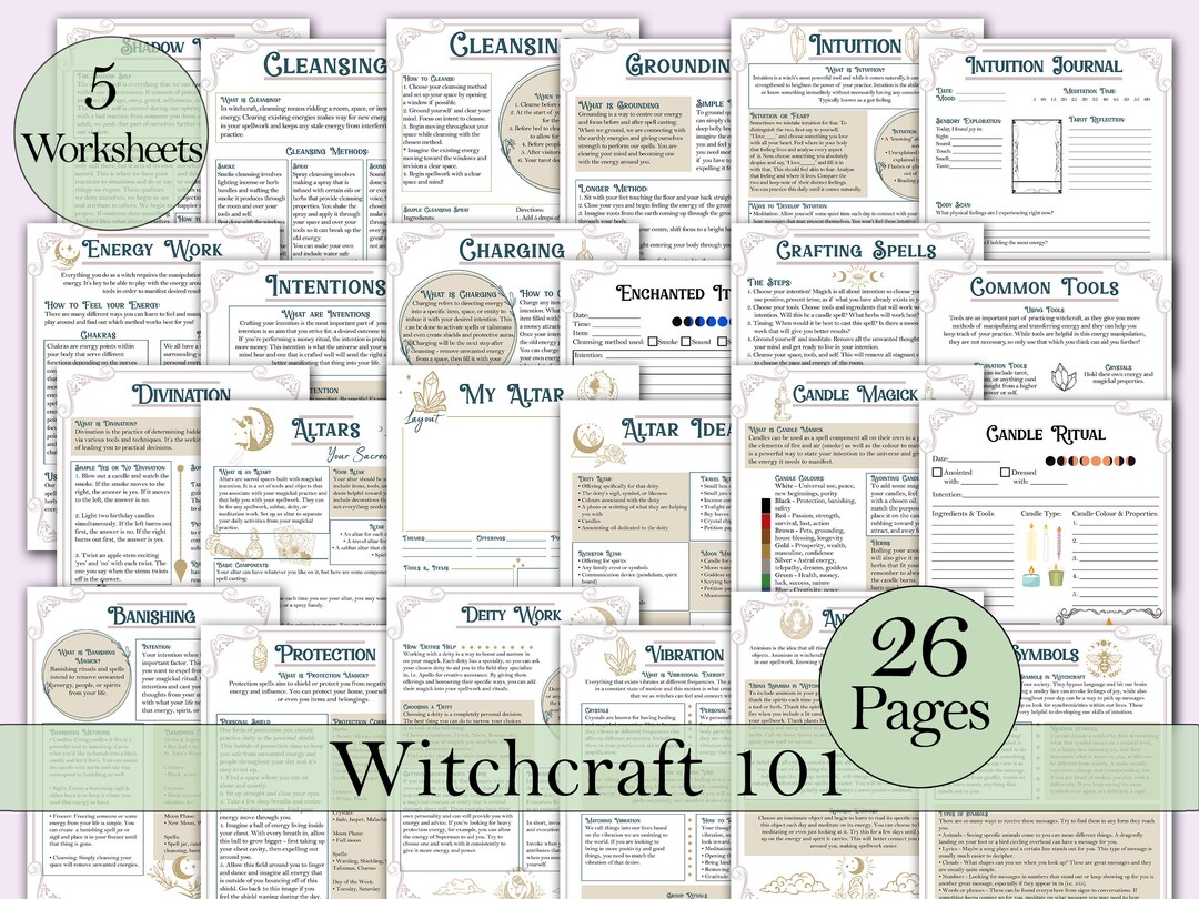 Witchcraft 101 A Guide to Cleansing, Banishing, Spell Work, and More ...