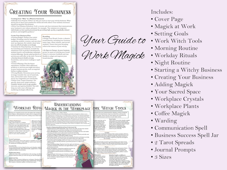 Work Witch Bundle | Guide to Magick in the Workplace, Spells, Rituals ...