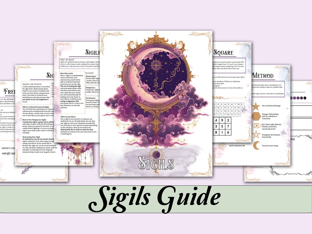 Sigil Magick Guide & Worksheets | How to Create and Use Sigil in Your ...