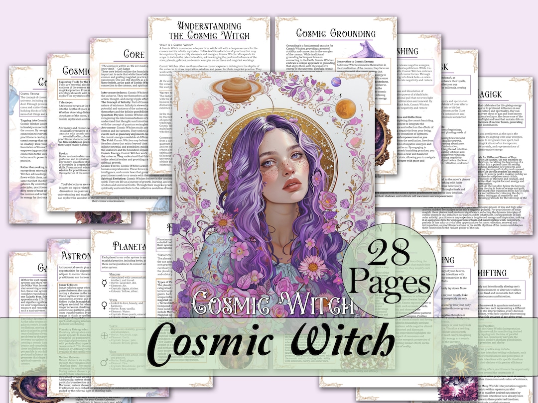 Cosmic/space Witch Bundle | Guide for Cosmic Witchcraft, Spells ...