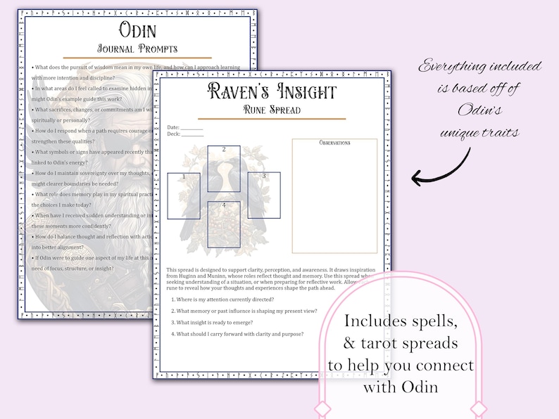 Odin Book of Shadows Bundle | Norse God of Wisdom, Leadership | Spells ...