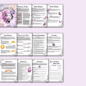 Magickal Timing Guide & Worksheet | Moon Phases, Astrology, Sun Magick ...
