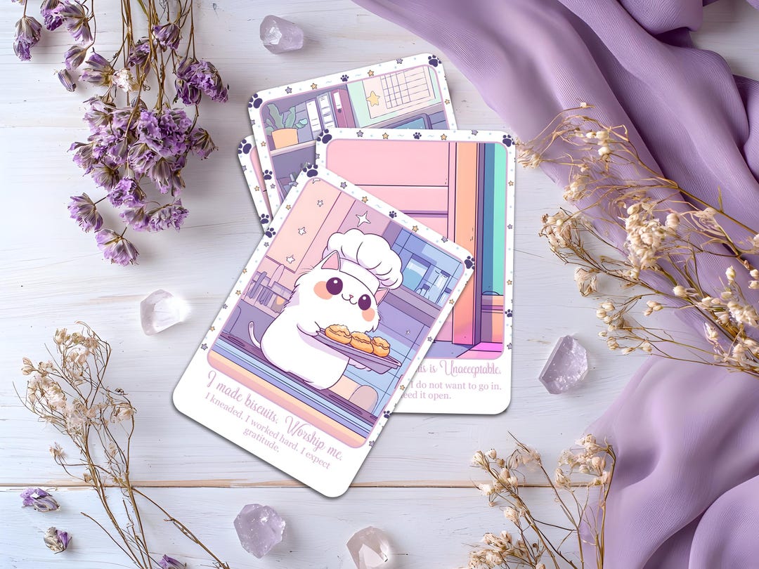 Purring Prophet Oracle Deck | Messages From the Litter Box - Cute Cat ...