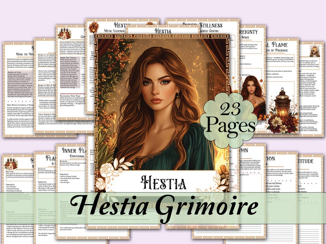 Hestia Book of Shadows Bundle | Greek Goddess of the Hearth | Rituals ...