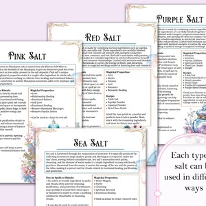 Witch's Salt Guide + Recipes | How to Craft and Use Coloured Salts in ...