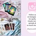 Pink Minimalist Oracle Card Deck With Guidebook & Box Full Colour ...